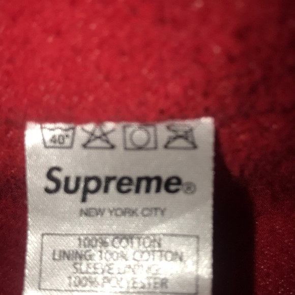 Supreme | Jackets & Coats | Rare Red Built Supreme Jacket | Poshmark